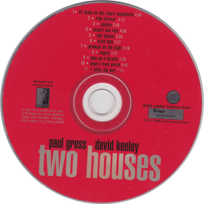 PAUL GROSS / DAVID KEELEY – Two Houses – Out of Print South African CD ...