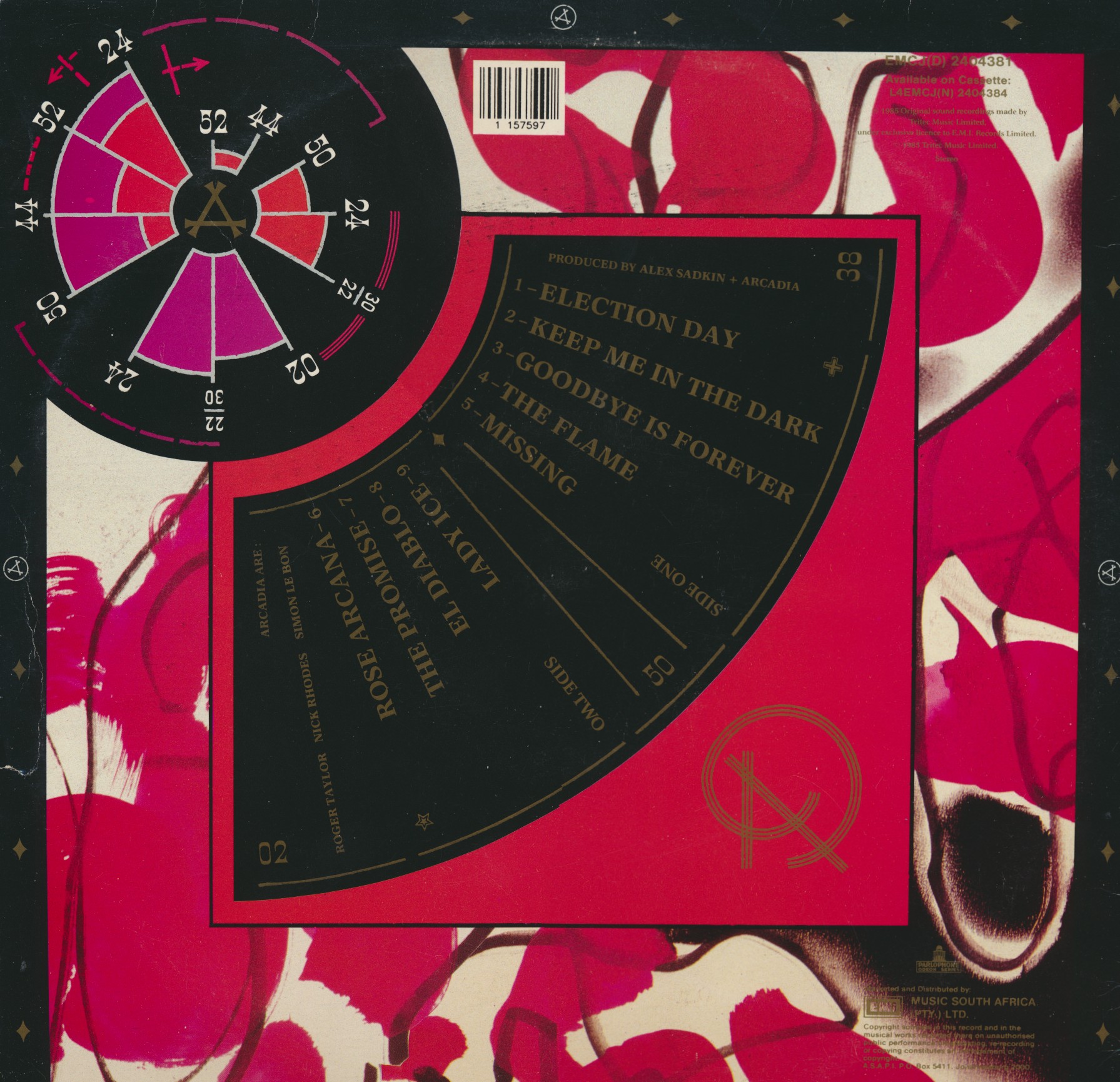 ARCADIA – So Red The Rose – South African Vinyl Album – EMCJ(D)2404381 ...