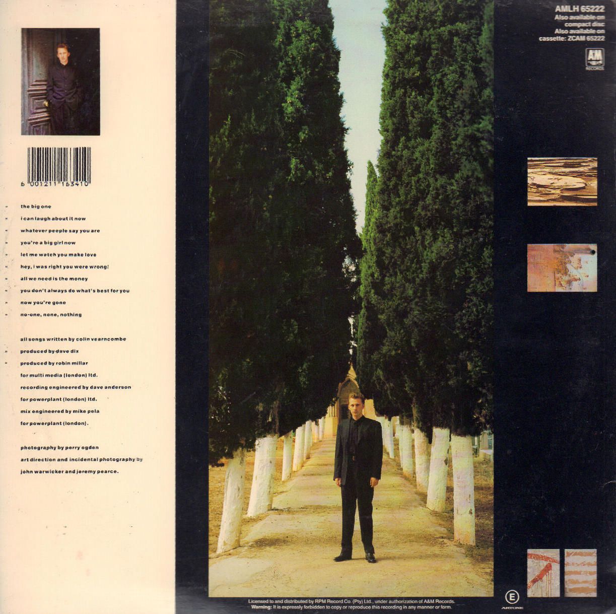BLACK / (Colin Vearncombe) – Comedy – South African Vinyl Album ...